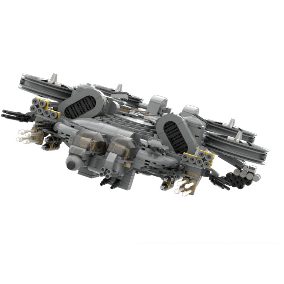 The C-21 Midi-scale Dragon Assault Ship Flying Machine 1665 Parts MOC ...