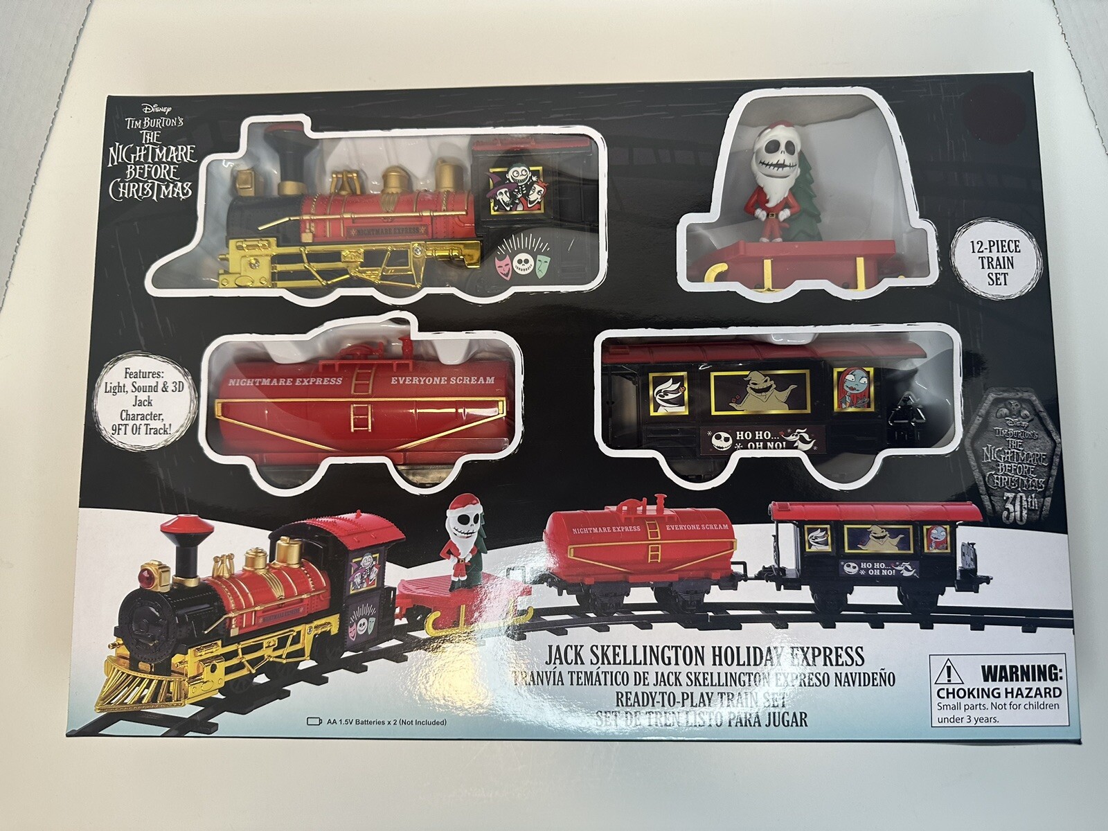The Nightmare Before Christmas Jack Skellington Holiday Express Train ...