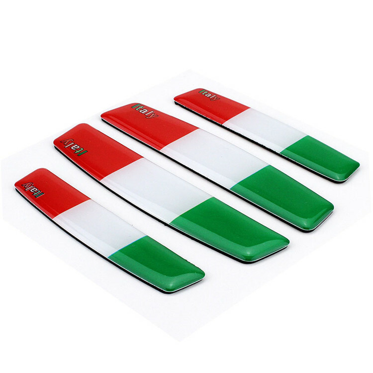 4PCS IT Italy Badge AR DOOR BUMPER STRIP Decal Emblem Sticker For IT ...