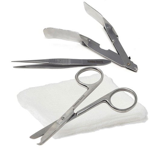 Suture Removal Kit w/Suture Stitch Scissors, Forceps, Staple Removal ...