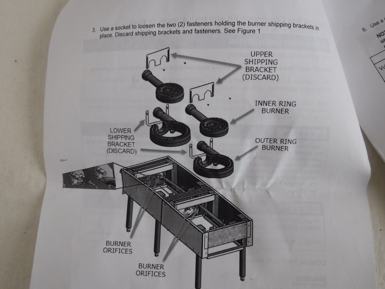 Vulcan / Wolf propane gas conversion kit with high altitude orifices ...