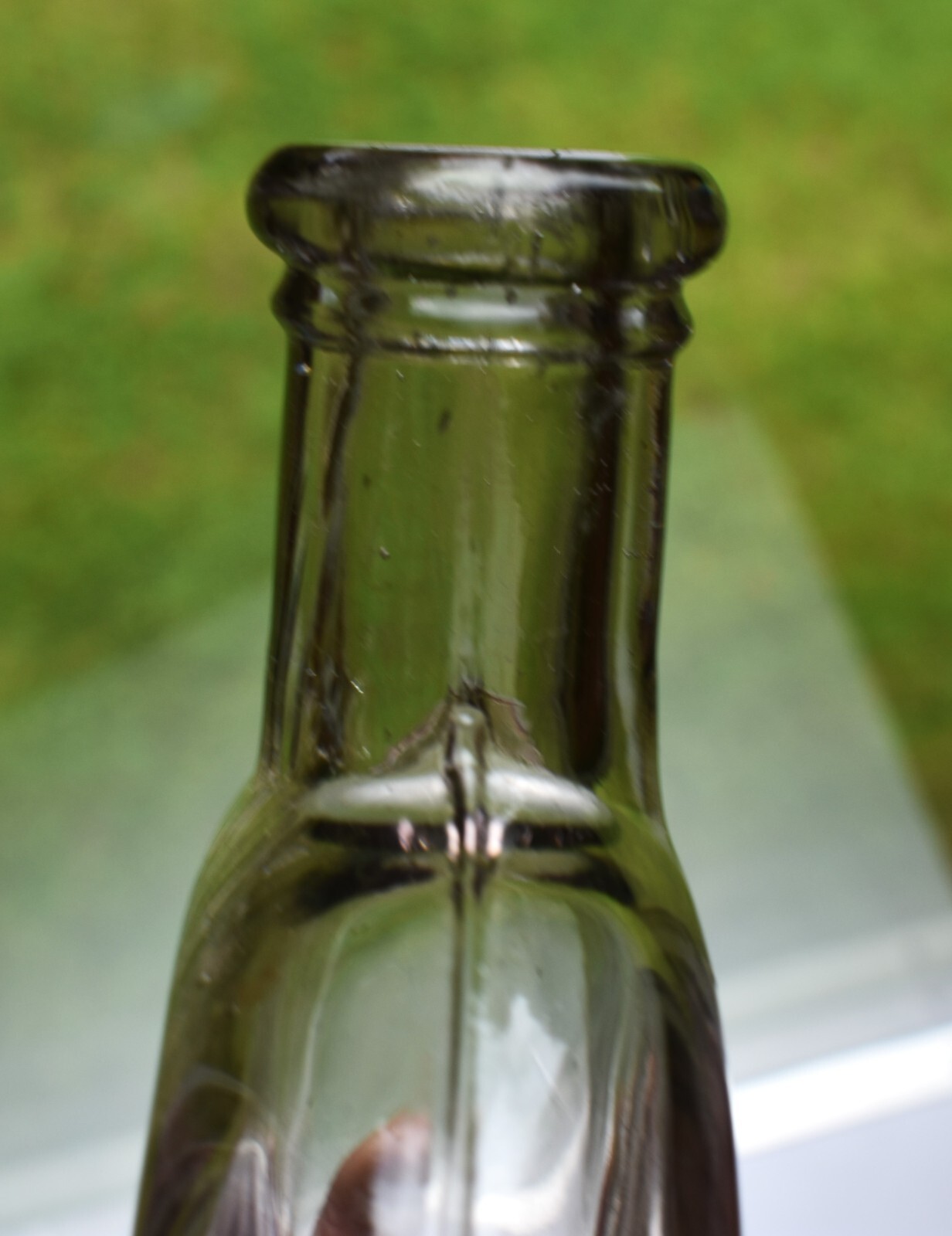 ANTIQUE PUMPKIN SEED FLASK BOTTLE CLEAR-NATURAL PURPLE TINT NICE 12 oz ...