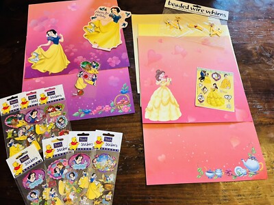 Disney Princess Snow White + Belle Scrapbook Paper 12x12 Lot Crafting ...