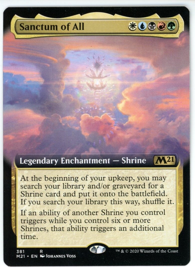 MTG -Sanctum of All - Extended Art - Core Set 2021 NM - #381 | eBay