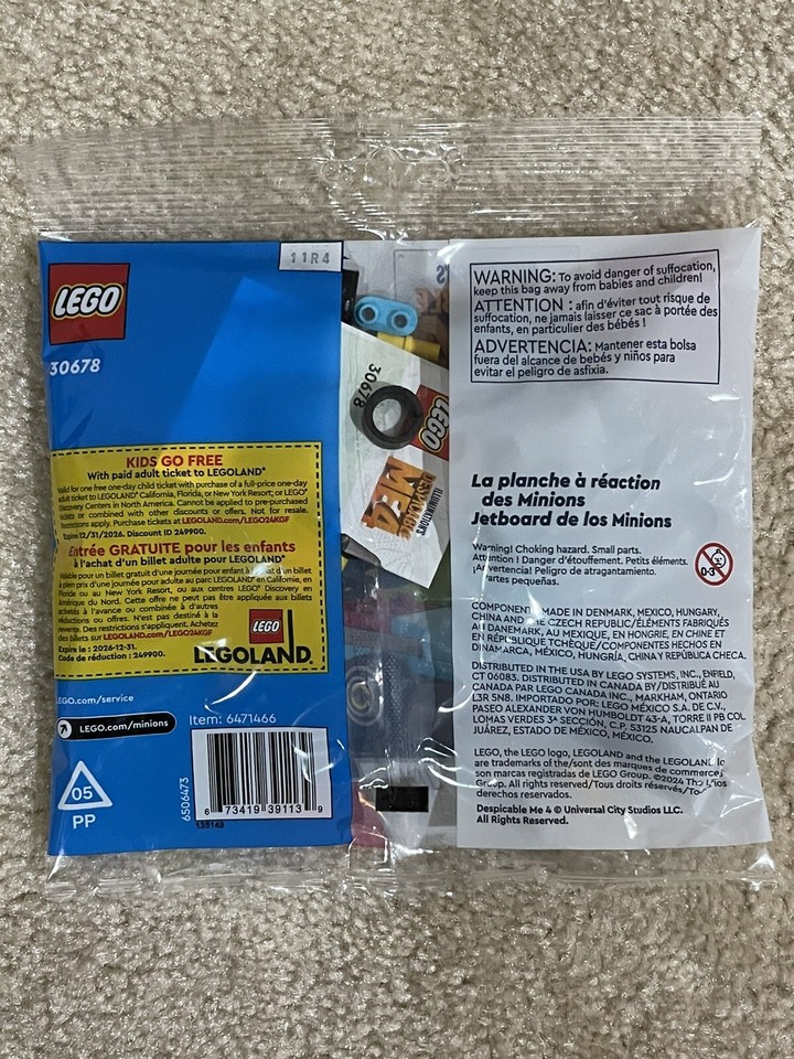 LEGO Despicable Me 4 Minions Jetboard 30678-polybag-Brand New-Fast Ship ...