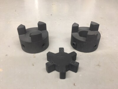 Lovejoy Flexible L075 Type Jaw Coupler & Rubber Spider Motor Shaft Hub ...