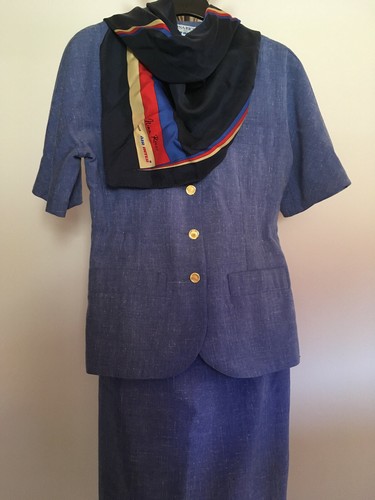 AIR INTER FRANCE STEWARDESS CABIN CREW FLIGHT ATTENDANT UNIFORM 1990s ...