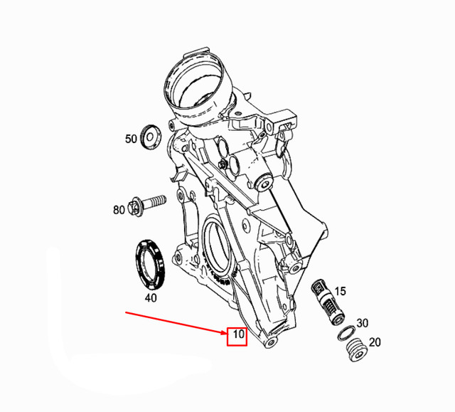 MERCEDES-BENZ C W205 Motorsteuergehäuse A2740101814 NEU ORIGINAL online ...