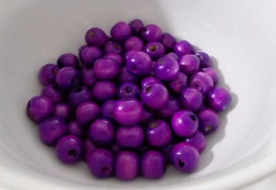 240pcs 12mm x 11mm WOODEN Round Spacer Wood Painted Beads - LIGHT ...