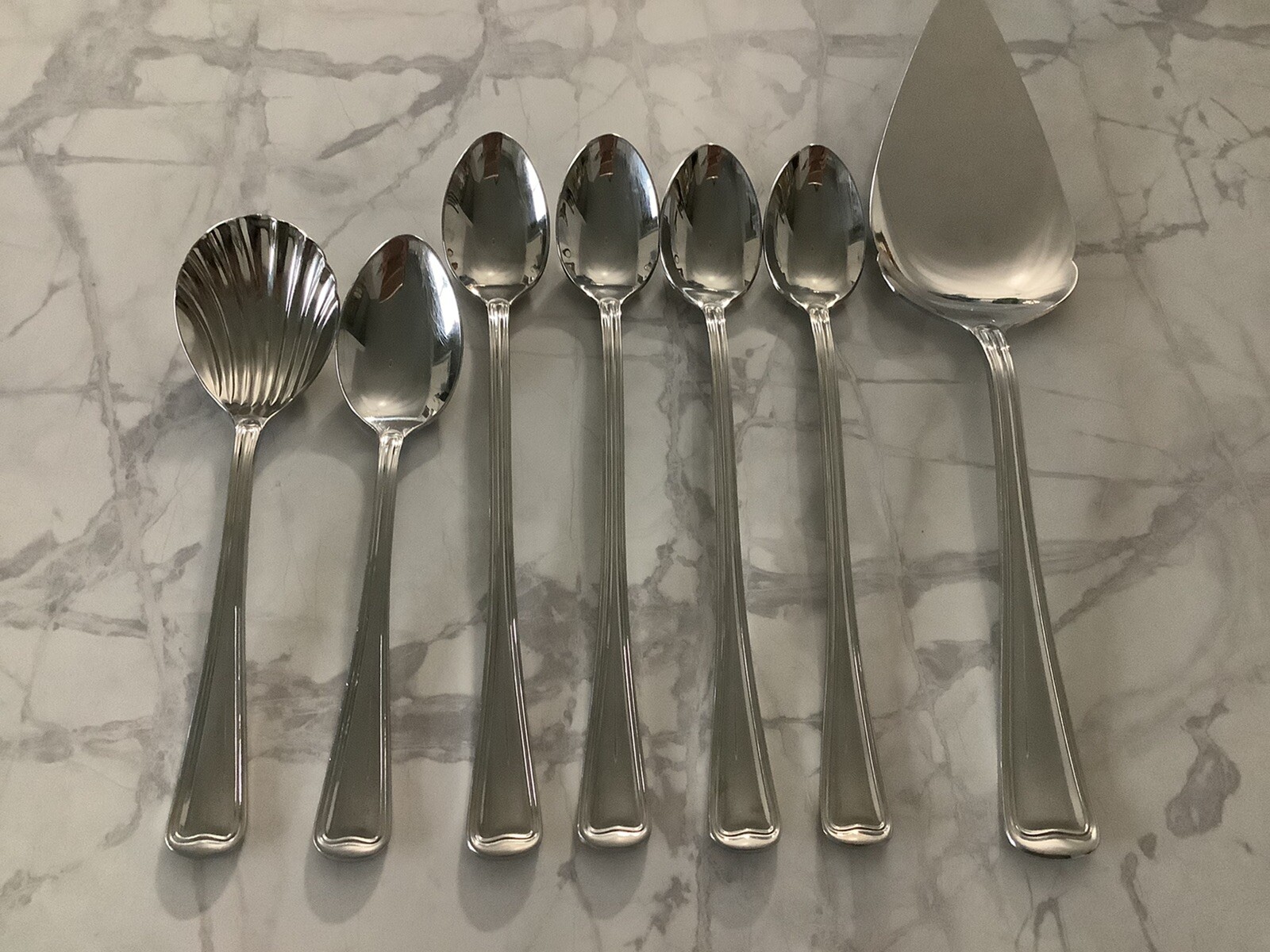GORHAM STAINLESS FLATWARE IN THE MONET GLOSSY PATTERN-7 PC. LOT. | eBay