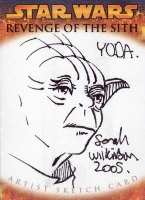 Star Wars Revenge Of The Sith Sketch Card By Sarah Wilkinson | eBay UK
