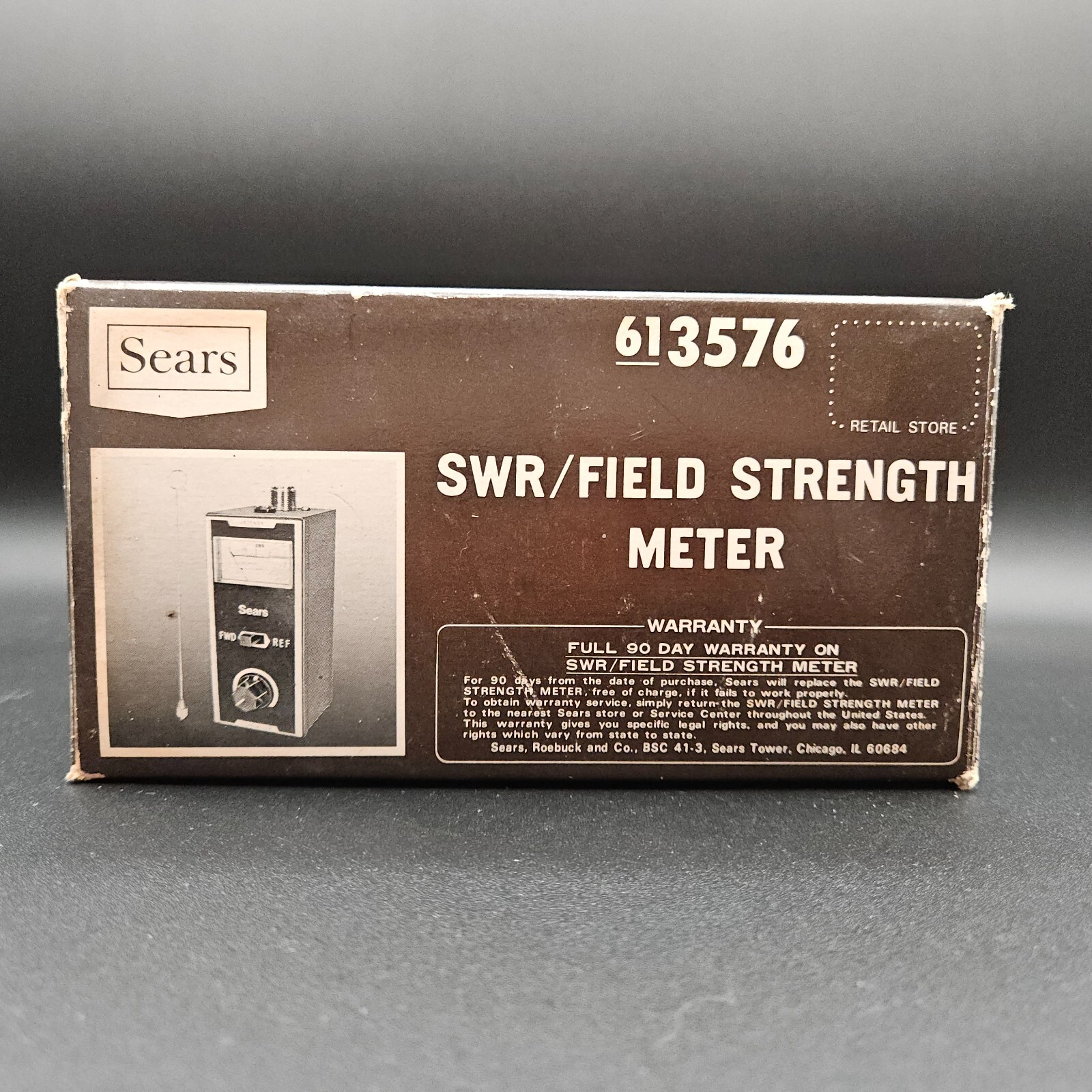 Sears CB Radio Field Strength Meter SWR 613576 Parts Only Untested READ ...