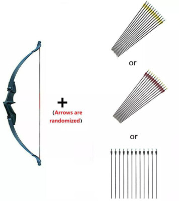 57'' Archery Takedown Double Rest Recurve Bow Arrow Sets for Beginner ...