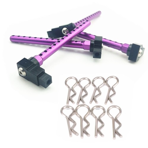4Pcs Aluminum Alloy Body Posts Mount Extension Set for Tamiya TT01 TT ...