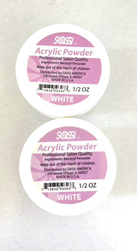 White OR Clear Professional Acrylic Powder for Nails Sassi Salons | eBay
