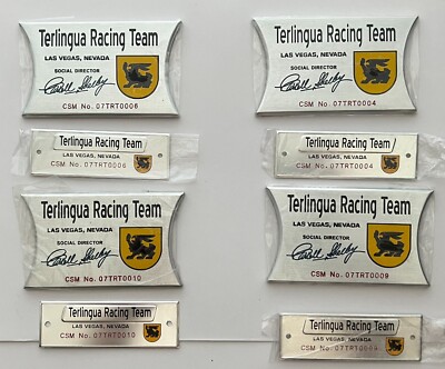 2007 Shelby Terlingua Racing Team CSM ID Bade Set - New Never Issued ...