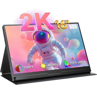 Used | 16" Portable Monitor For Laptop 2560x1600 2K Display with USB C ...