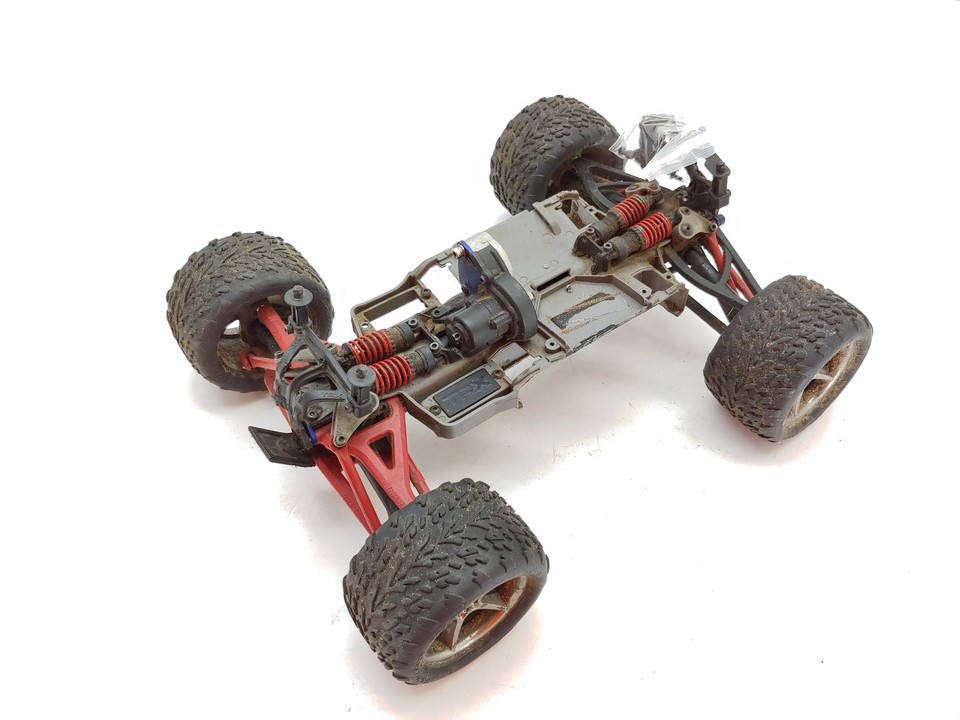 ROUGH SHAPE: Traxxas Mini E-Revo VXL 1/18 4x4 Monster Truck Partial ...