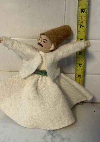 Handmade Turkish Felt Whirling Derviahe Doll Sema Dancer 7” Decor ...