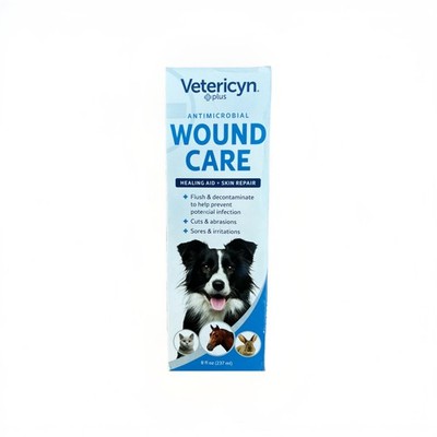 Vetericyn Plus Antimicrobial Wound Care Spray for Dogs Cats Horses 8 oz ...