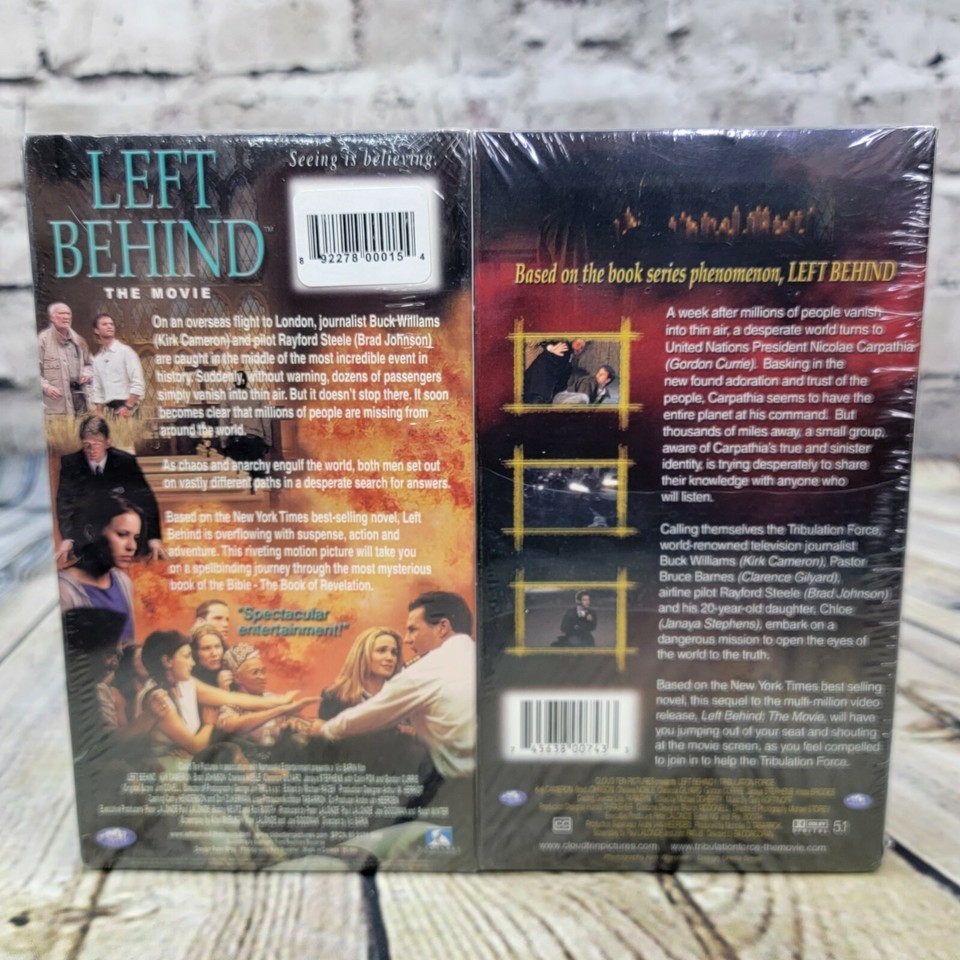 Left Behind & Left Behind II Tribulation Force VHS Tape 2 Movie COMBO ...