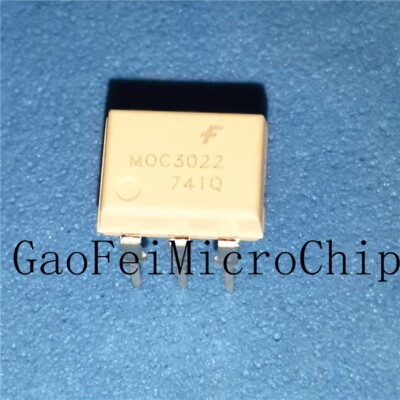 10PCS NEW MOC3022 M0C3022 MOC3022M MOC3O22 DIP-6 Photocoupler IC CHIP ...