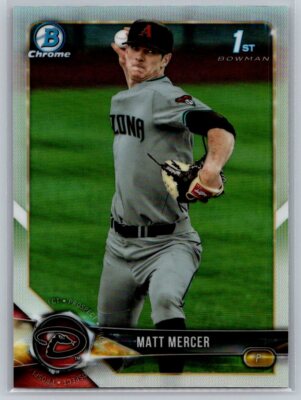 2018 Bowman Chrome #BDC-143 Matt Mercer Refractor DIAMONDBACKS | eBay