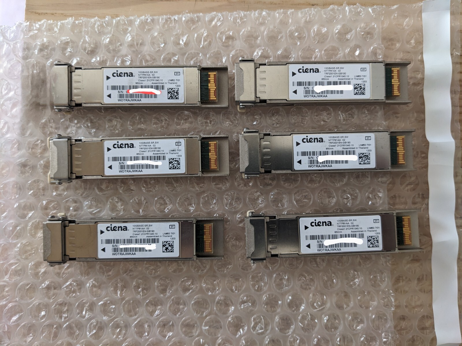 Ciena NTTP81AA 02 WOTRAJW KAA XFP 10GBASE-SW/SR TRANSCEIVER MODULE | eBay