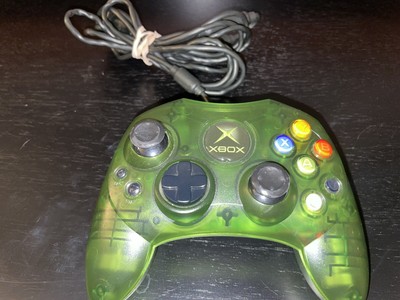Original Microsoft Xbox Green S-Type Controller OEM - Cleaned & Tested ...