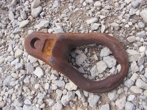 John Deere Tractor Original JD logo drawbar plow clevis w/ WEAR MARK ON ...