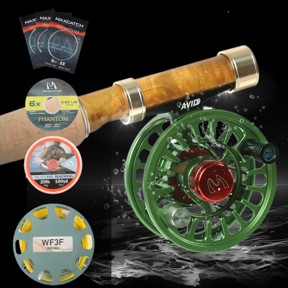 Maxcatch Fly Rod and Reel Outfit/Combo Complete Full Kit For Small ...