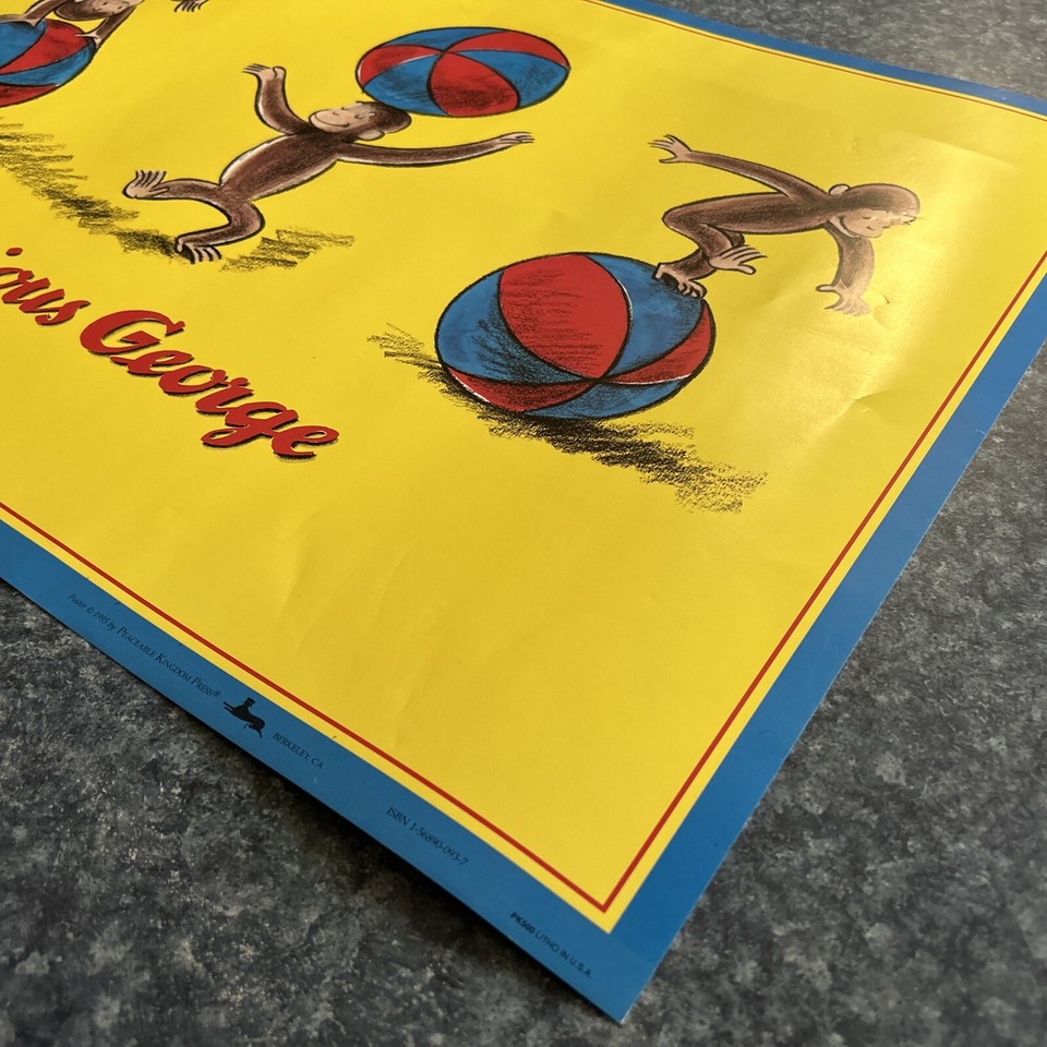 Margret Ray, Curious George Rare Authentic 1995 Art Print- lithograph ...