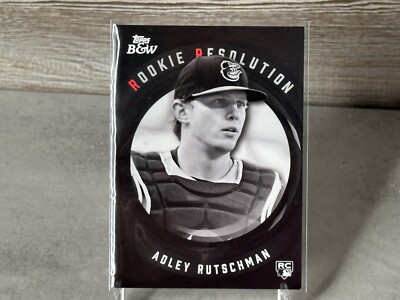 2023 TOPPS BLACK & WHITE ADLEY RUTSCHMAN ROOKIE RESOLUTION INSERT ...