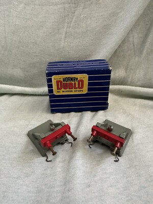HORNBY DUBLO Three Rail Buffer stops box D1 One Pair In The Original ...