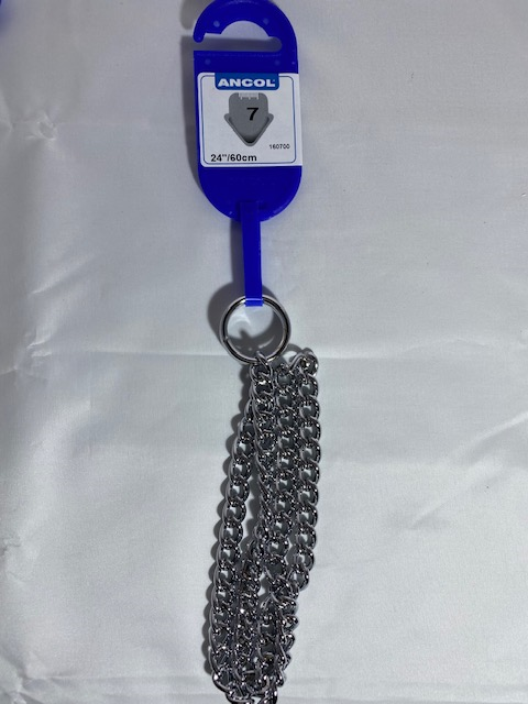 ANCOL DOG CHOKE CHAIN CHECK CHAIN FINE TO X HEAVY METAL SILVER STEEL ...