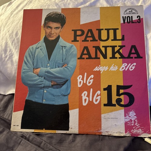 Paul Anka Sings His Big 15 ABC Paramount Record Album | eBay