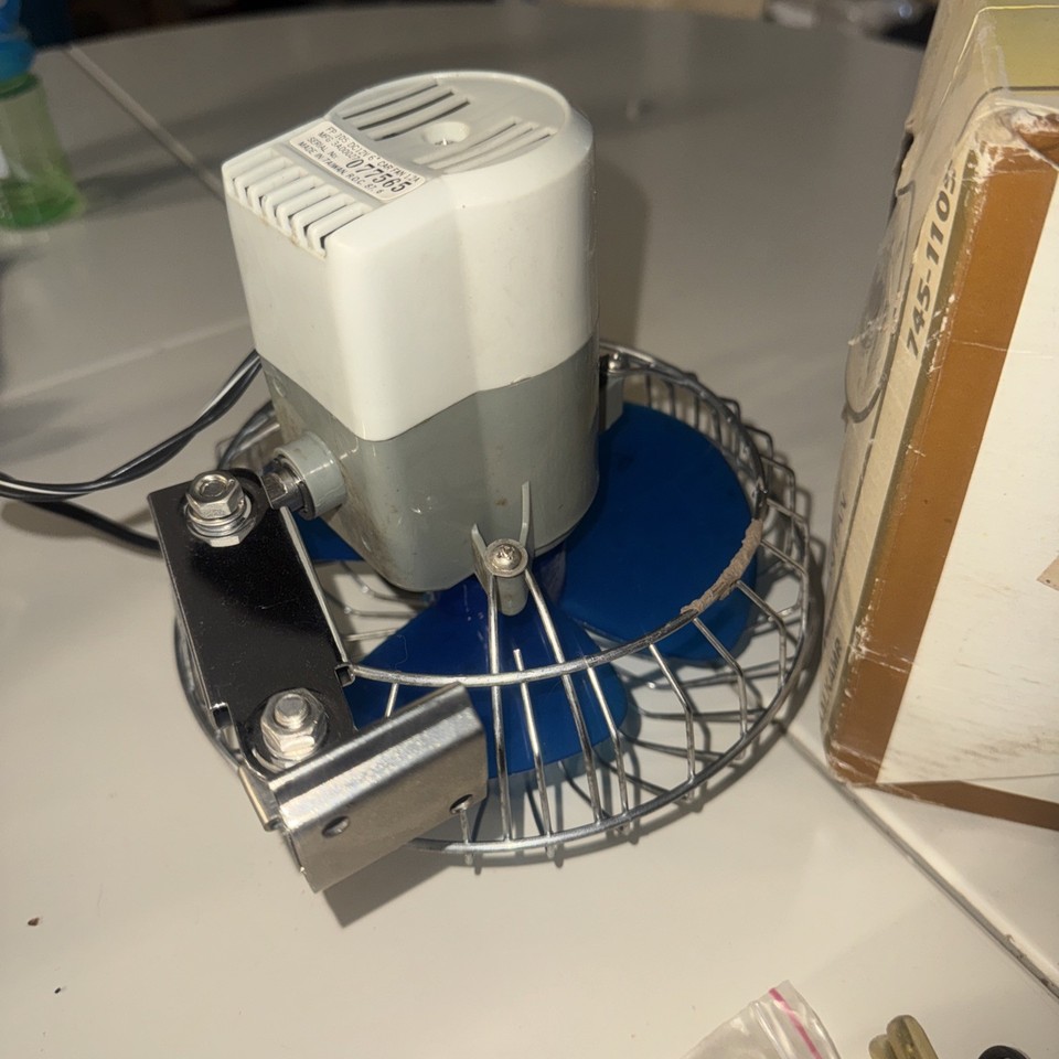 Vtg Napa 12 volt oscillating fan Auto RV Truck Farm 6” 745-1105 | eBay