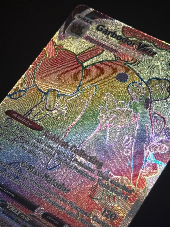Garbodor VMAX 216/203 SWSH Evolving Skies Secret Rare Pokemon Card AA10 ...