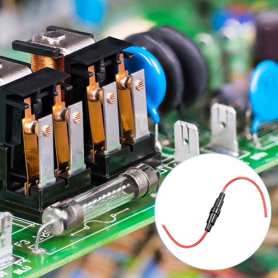 10 Pcs 5x20mm Inline Screw Type Fuse Holder 20 AWG Wire with 20 Pcs ...