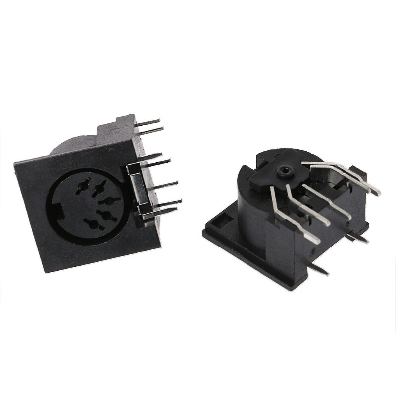 10 Pcs/Set PCB Panel Mount Female Connector DIN5 DIN 5-Pin DS-5-01 MIDI ...