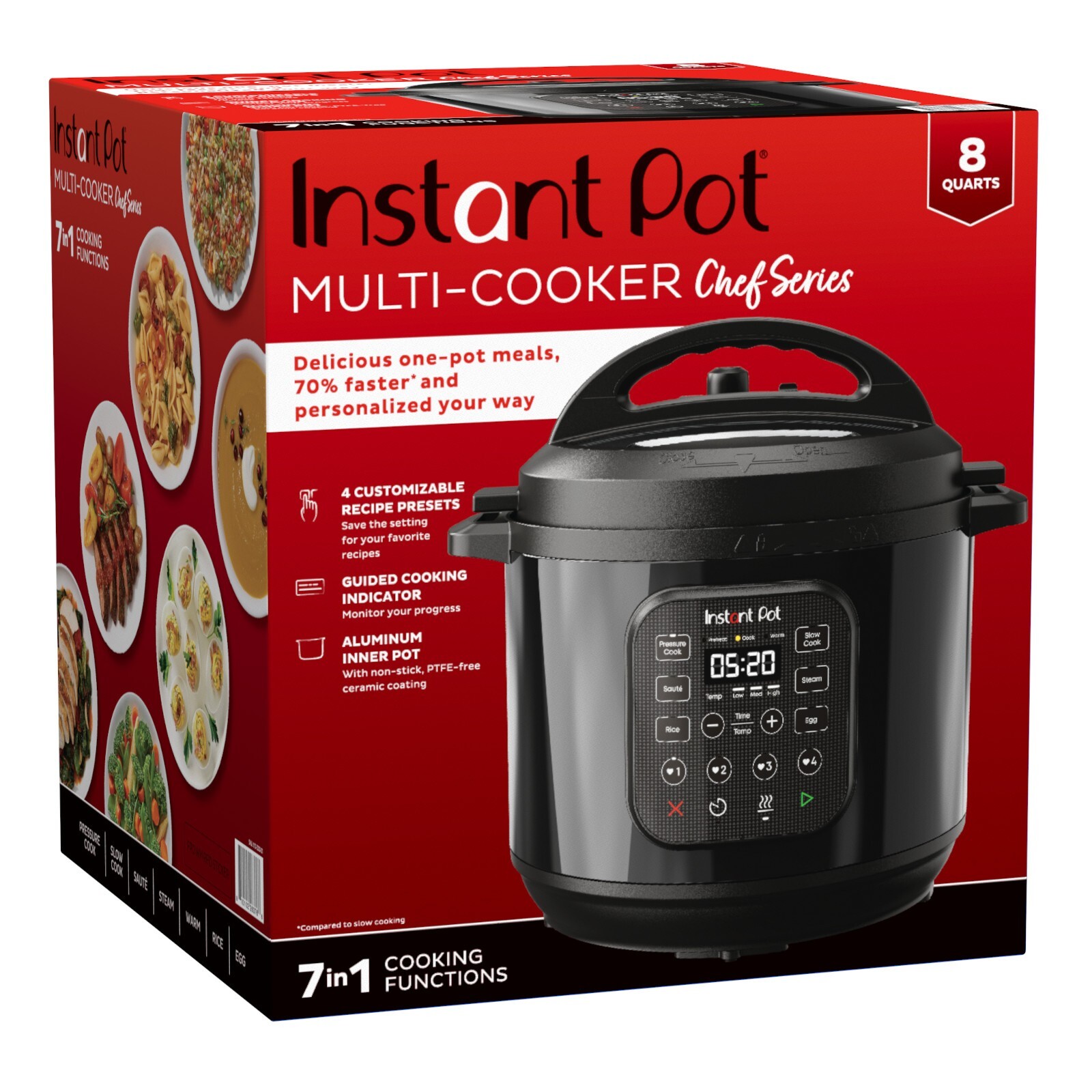 Instant Pot Chef Series 8 Qt Pressure Cooker and Multi-Cooker | eBay