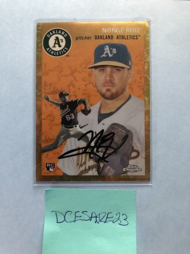 2023 Chrome Platinum #101 | Norge Ruiz Orange Refractor #/25 ...