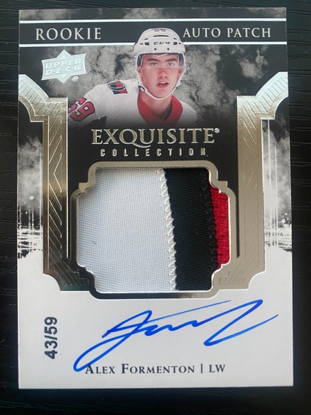 2017-18 Upper Deck The Cup - Exquisite Rookie Auto Patch #EC-AF Alex ...