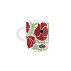 Retro Poppy Espresso Mugs - Mini Ceramic Coffee Cup Gift Set of 4 | eBay UK