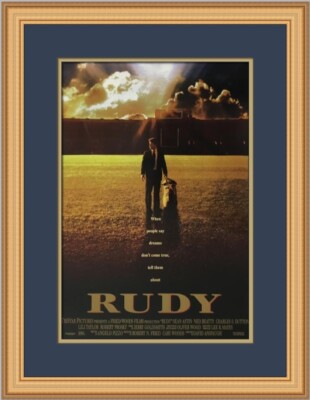 Rudy Custom Framed Mini Movie Poster | eBay