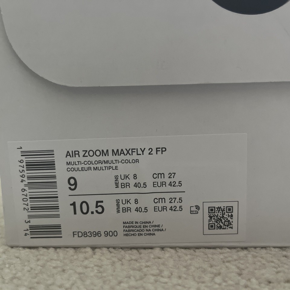 Size 9 - Nike Air Zoom Maxfly 2 FP Blueprint Pack | eBay