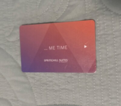 Springhill Suites Hotel Key Card “…Me Time” Magnetic Strip | eBay
