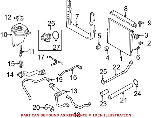 Genuine OEM Radiator Coolant Hose for BMW 17127536232 | eBay