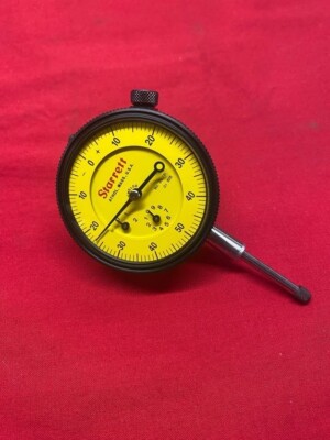 Starrett 25-781J-8 Dial Indicator 0-25.0mm Range, 0-50 Continuous Dial ...