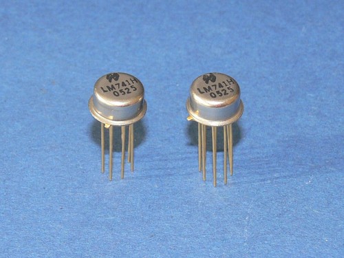 National LM741H operational amplifier Opamp OP IC TO99 gold-plated Lot ...